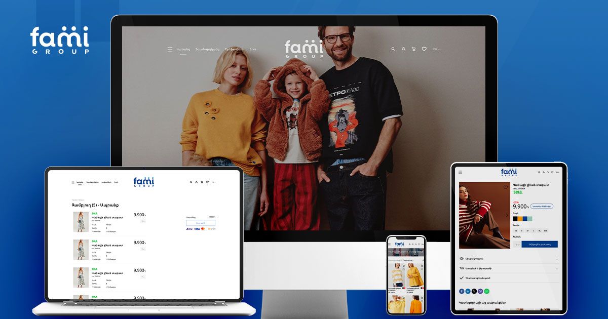 Creation of the Fami Group online store | Astudio Portfolio